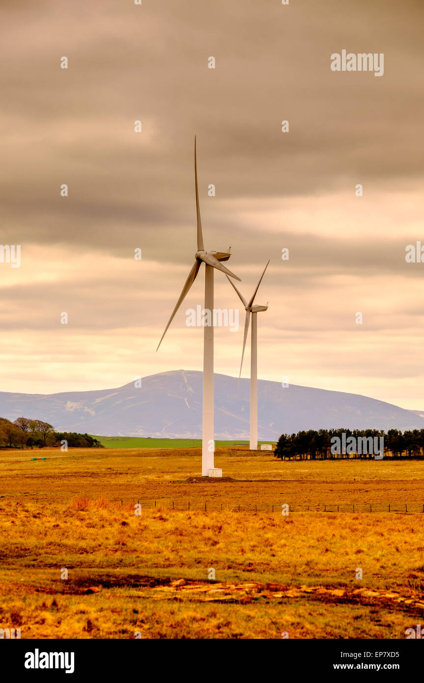 Wind turbines in Scotland Stock Photo - Alamy