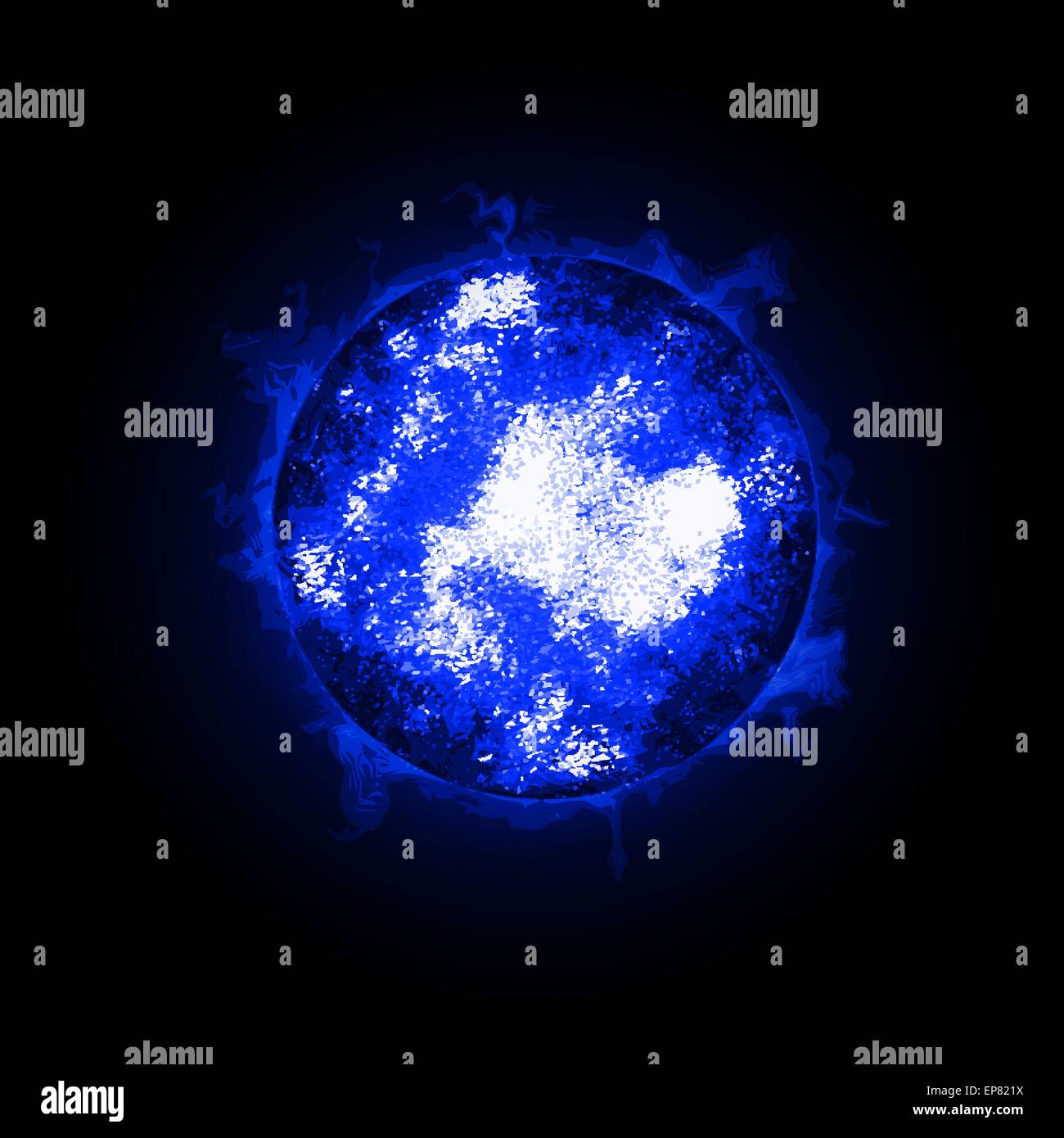 Fire Ball Planet. Illustration on black background Stock Vector Image ...