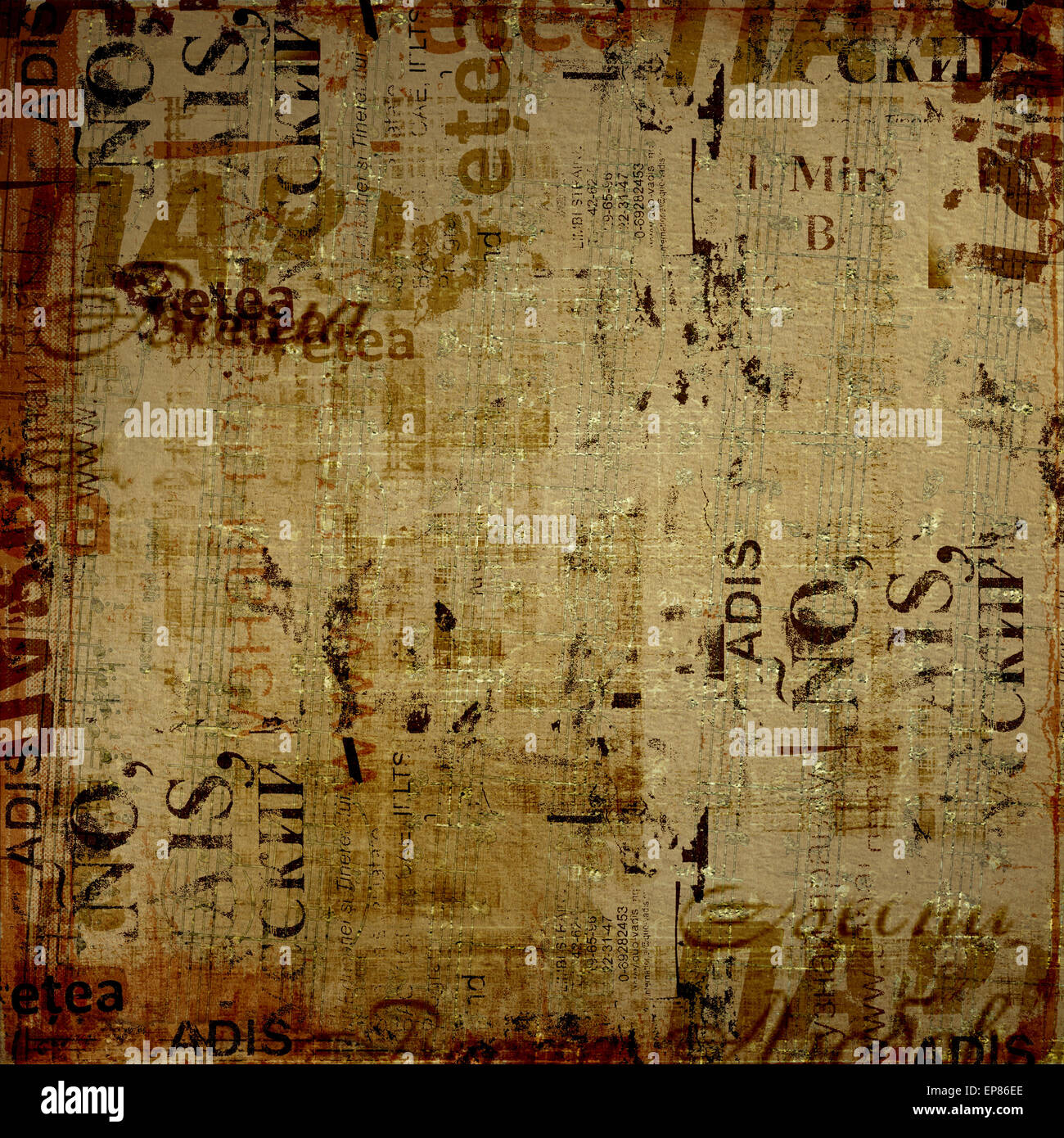 Grunge abstract background with old torn posters Stock Photo - Alamy