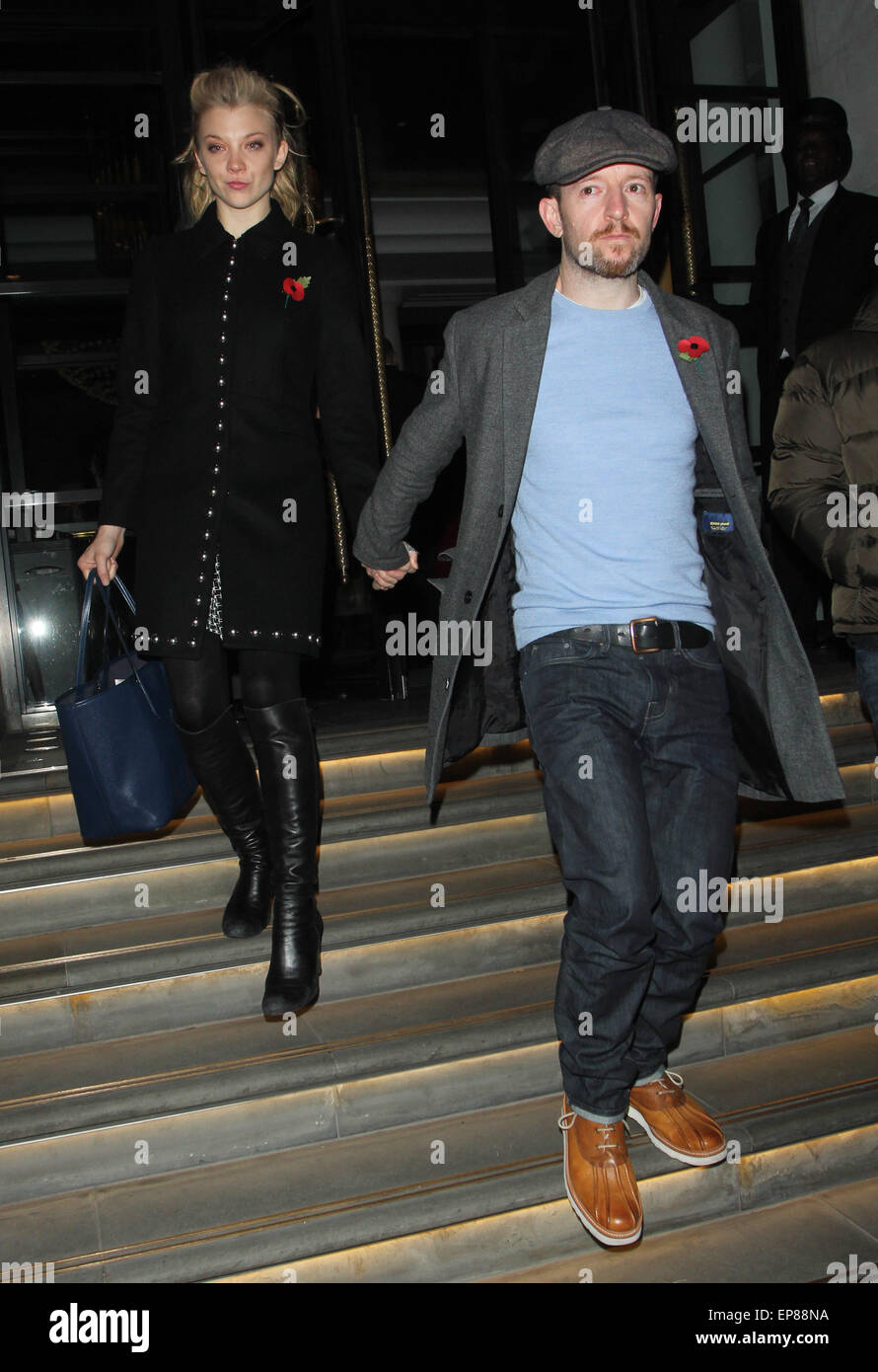 Natalie Dormer and partner Anthony Byrne leaving their hotel Featuring ...