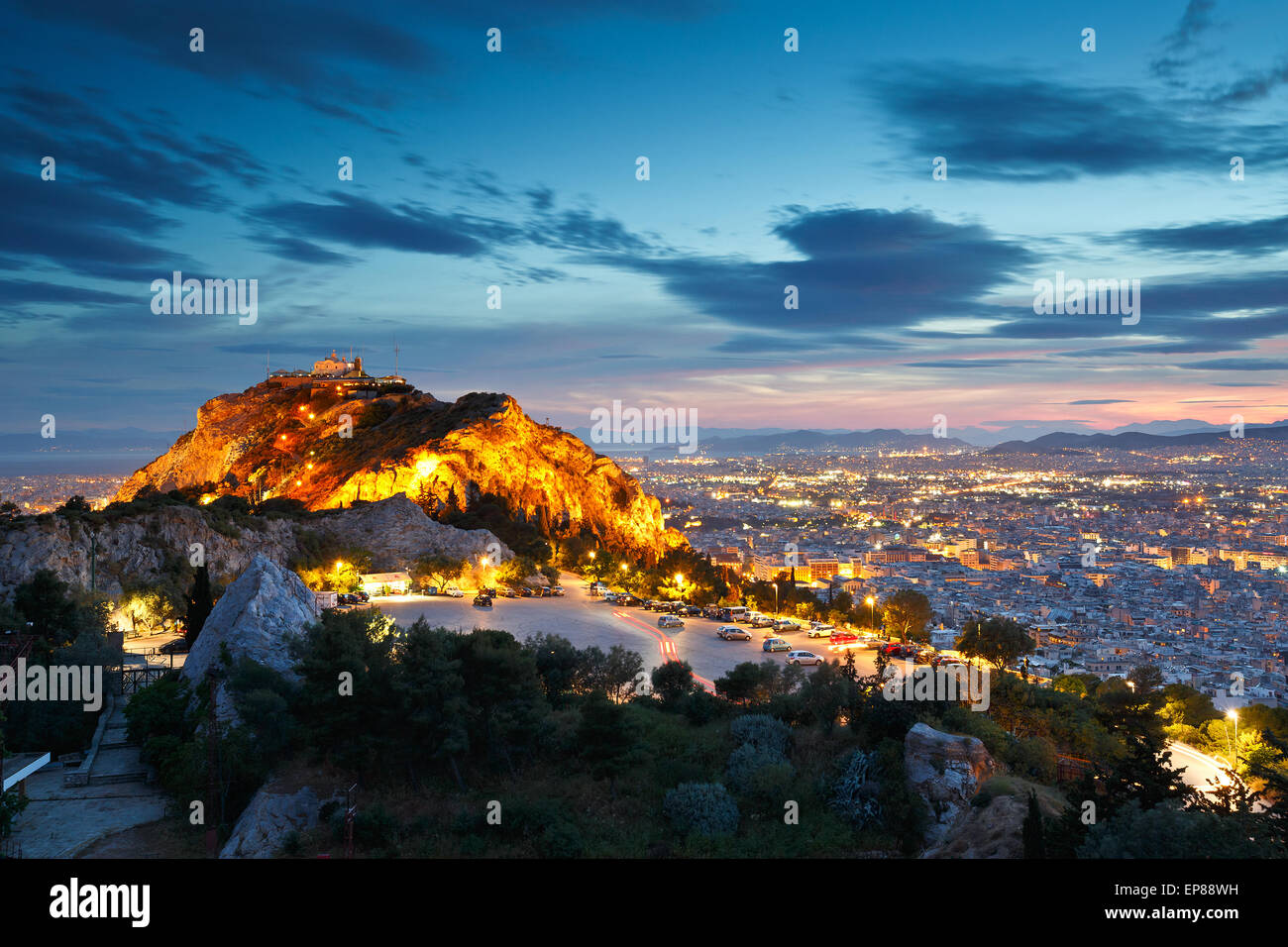 View of Athens from Lycabettus Hill, Greece Stock Photo - Alamy