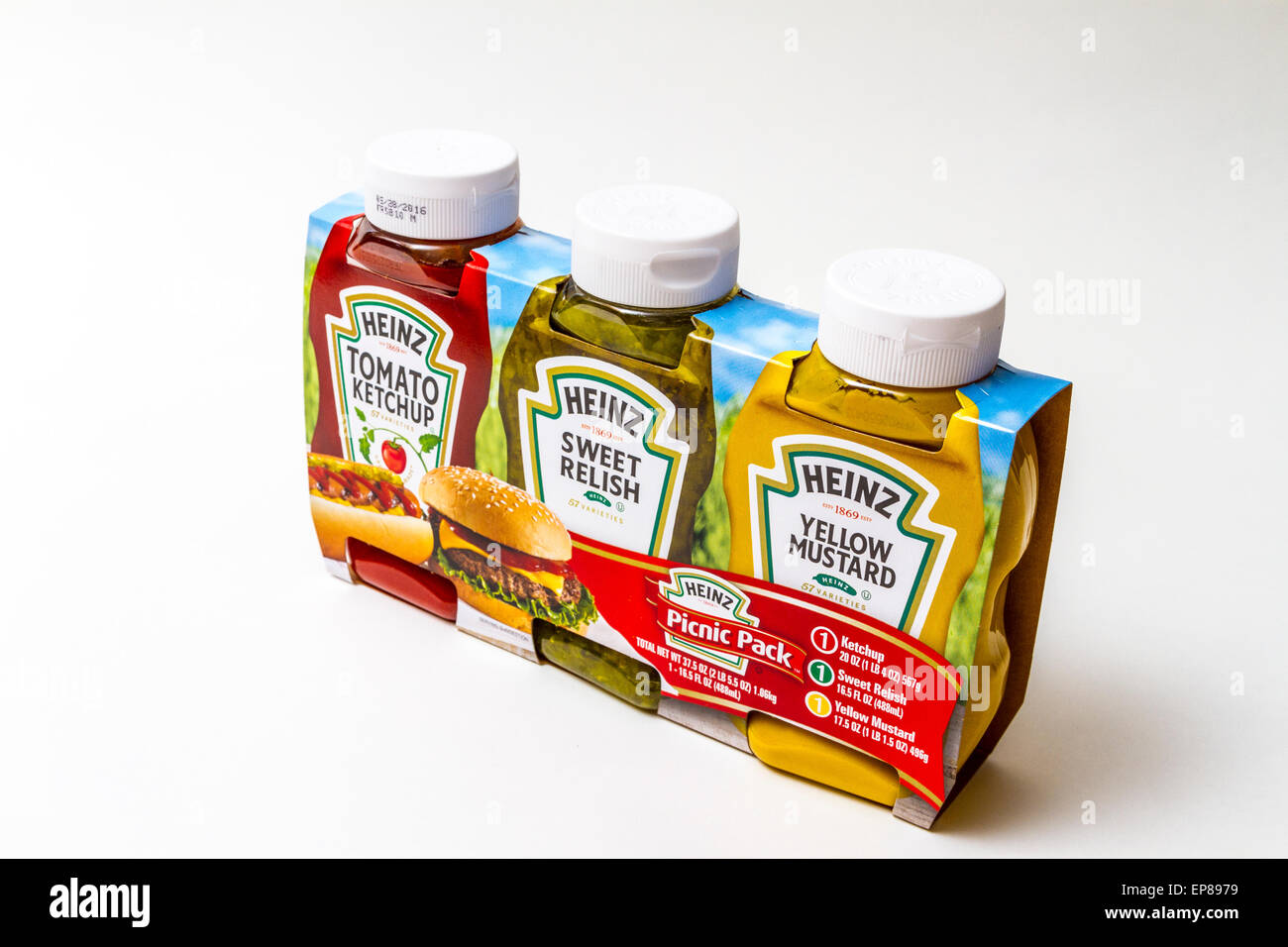 A three Pack of Heinz products Ketchup, Mustard, and Sweet Pickle ...