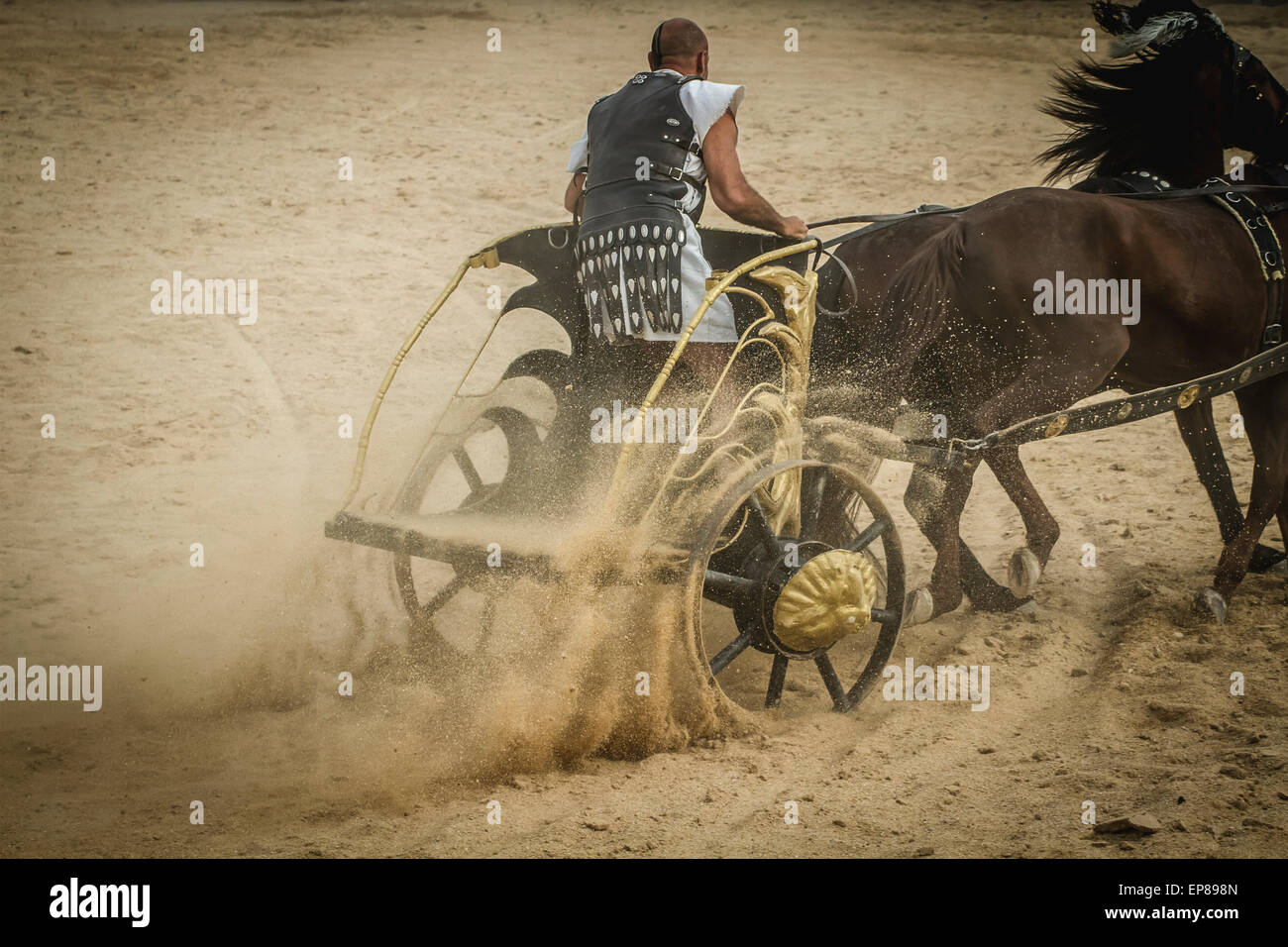 Games of thrones, chariot race in a Roman circus, gladiators and slaves ...