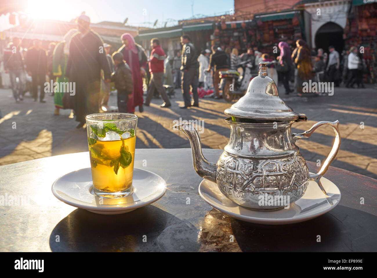 Traditional mint tea. Morocco, Africa Stock Photo - Alamy