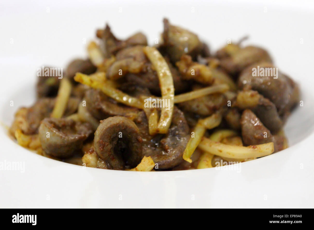Delicious spiced kidneys prepared by chinese chef Stock Photo - Alamy
