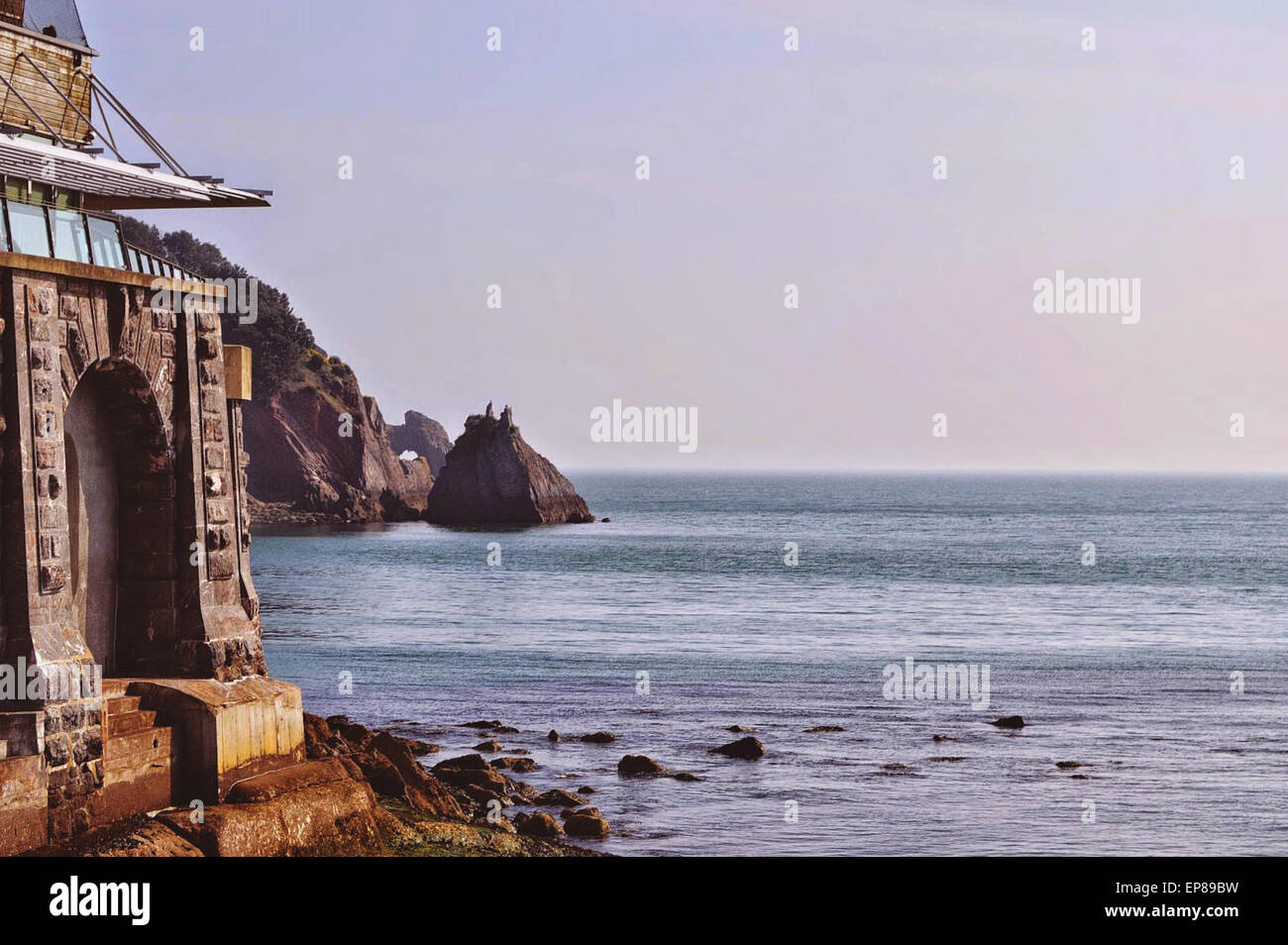 A view captured in Torquay by the sea Stock Photo - Alamy