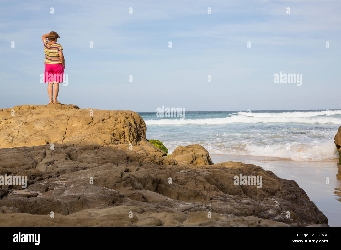Lonely beach scene hi-res stock photography and images - Alamy