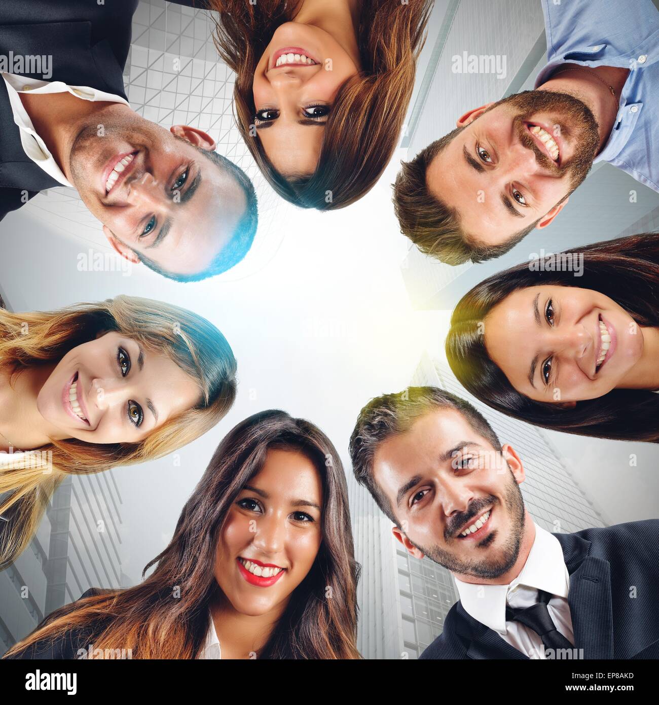 Happy team hi-res stock photography and images - Alamy