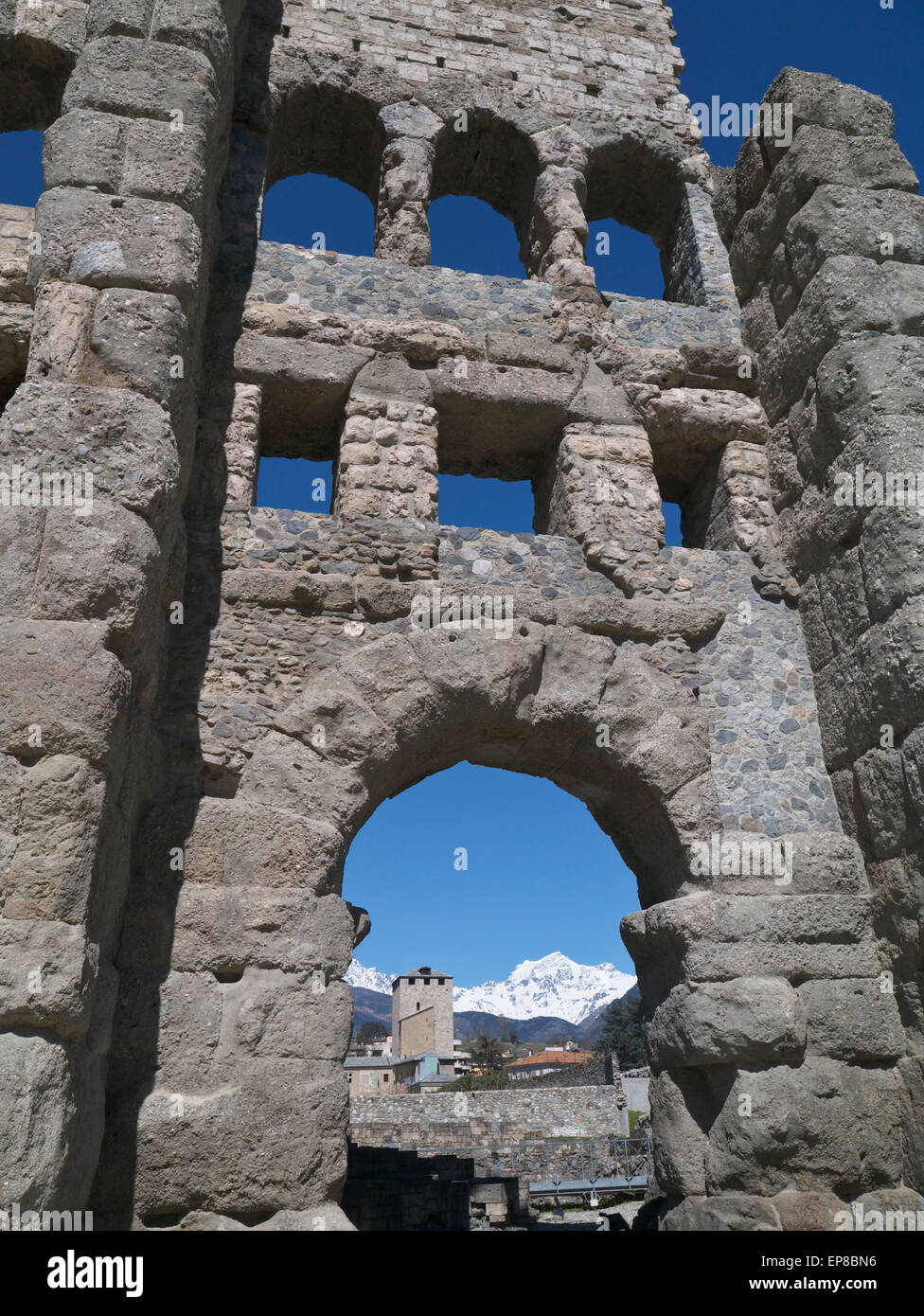 Roman theatre facade Stock Photo - Alamy