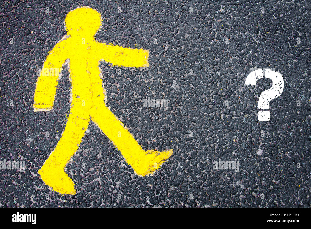 Man silhouette question mark on hi-res stock photography and images - Alamy