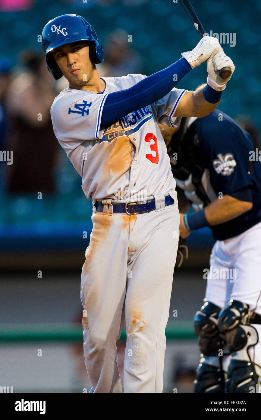 New Orleans, LA, USA. 14th May, 2015. Oklahoma City Dodgers catcher ...