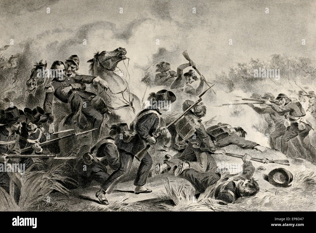 Battle of Antietam during the USA Civil War Stock Photo - Alamy