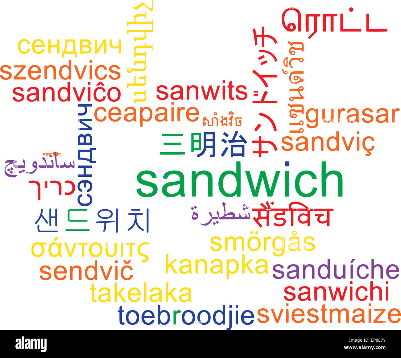 Foreign languages and food hi-res stock photography and images - Alamy