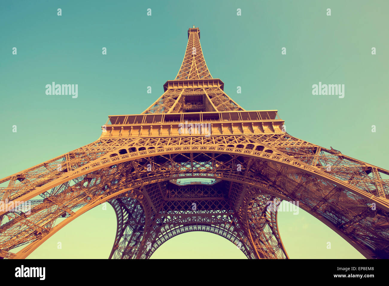 Detail steel structure eiffel tower hi-res stock photography and images ...
