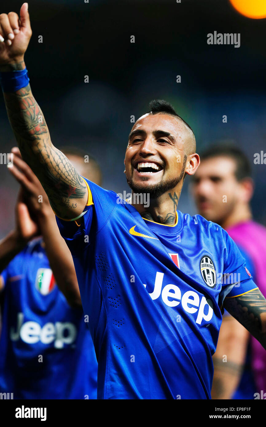 Madrid, Spain. © D. 13th May, 2015. Arturo Vidal (Juventus) Football ...