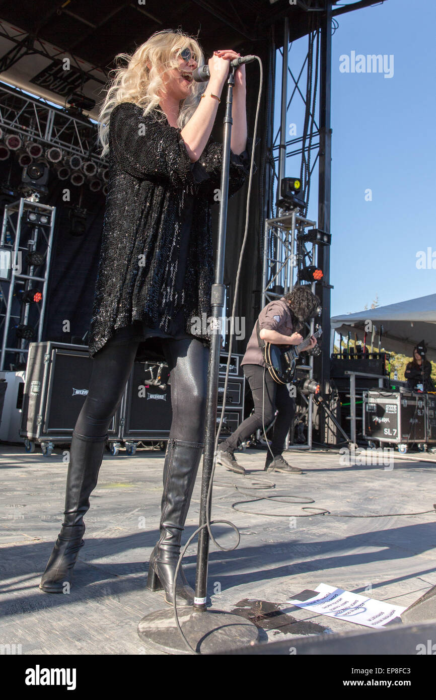 May 9, 2015 - Somerset, Wisconsin, U.S - Singer TAYLOR MOMSEN of Thre ...