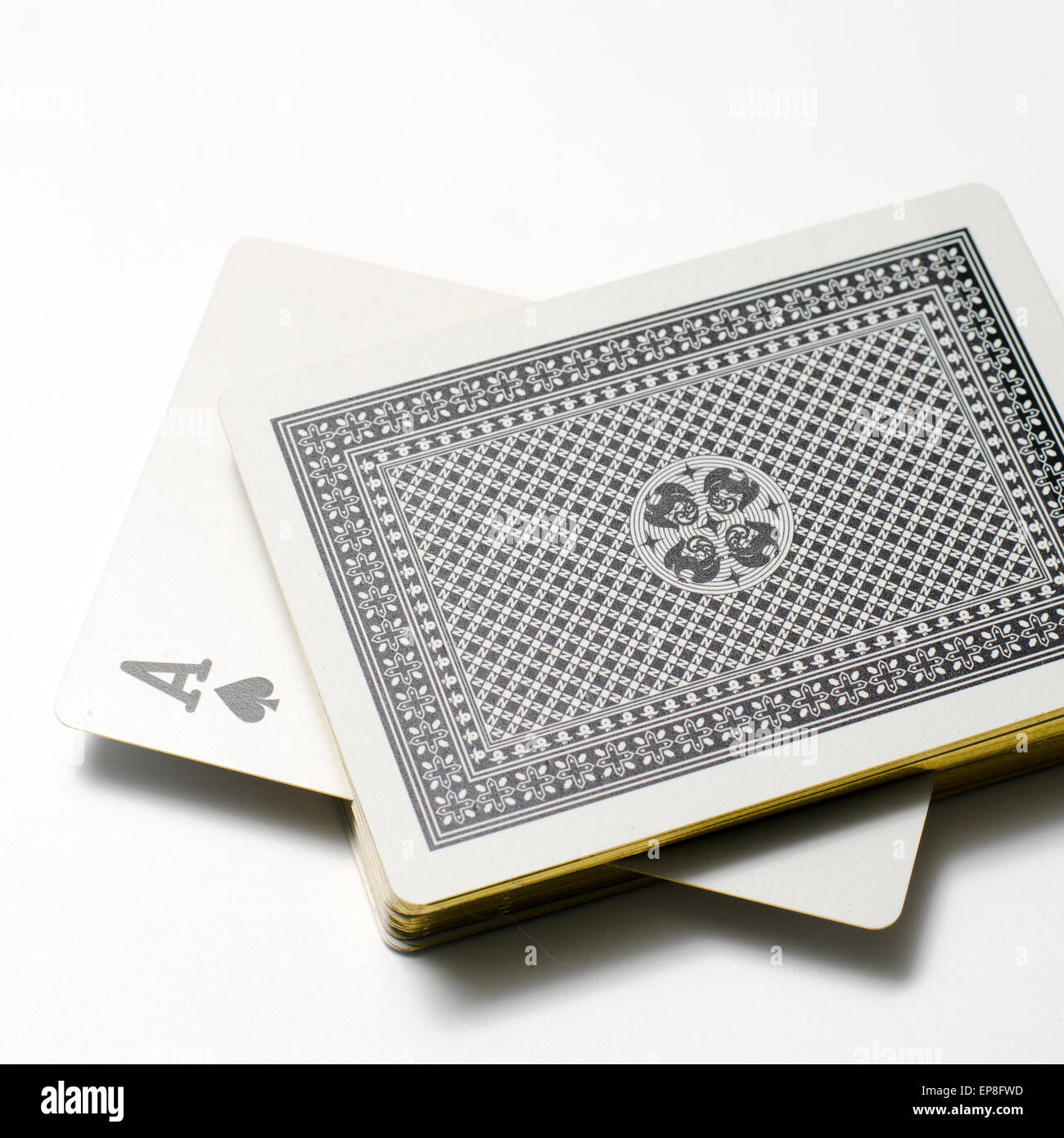 ace card on a white background Stock Photo - Alamy