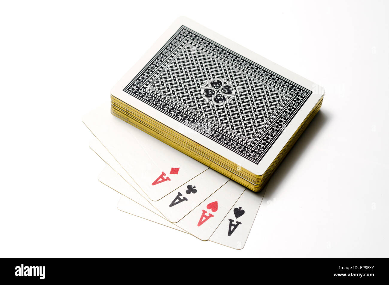ace card on a white background Stock Photo - Alamy