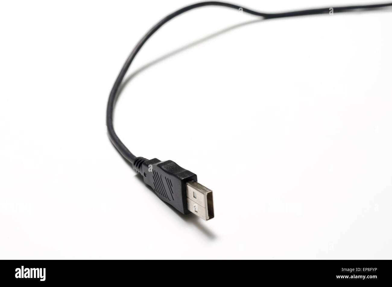 usb cable on a white background Stock Photo - Alamy
