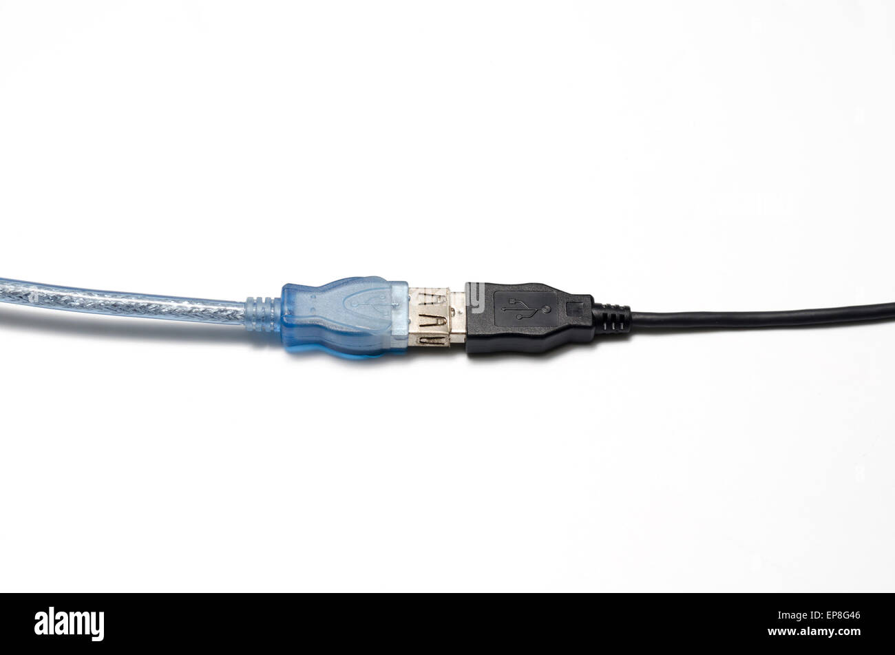 usb cable on a white background Stock Photo - Alamy