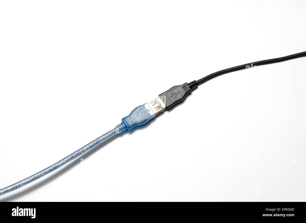 usb cable on a white background Stock Photo - Alamy