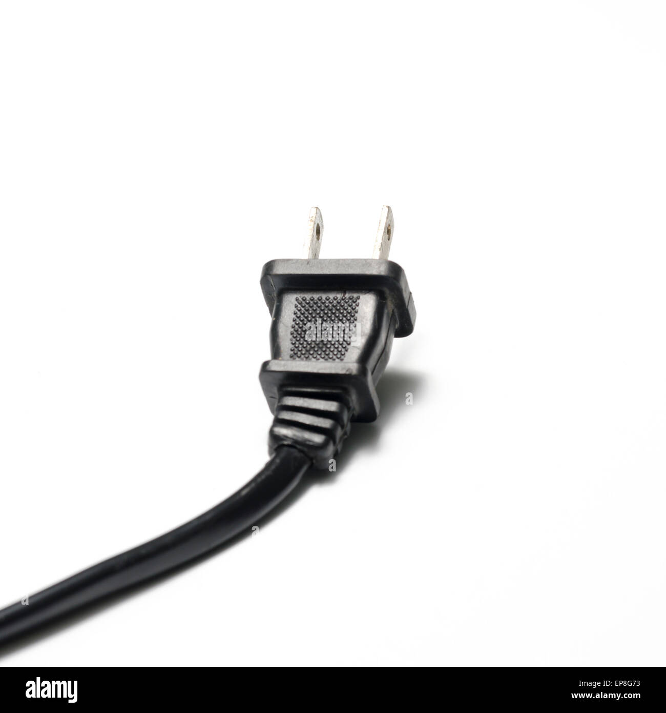 electric plug on a white background Stock Photo - Alamy