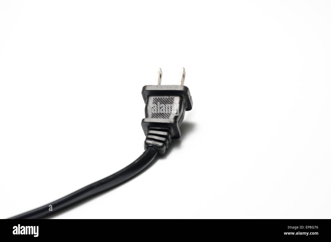 electric plug on a white background Stock Photo - Alamy