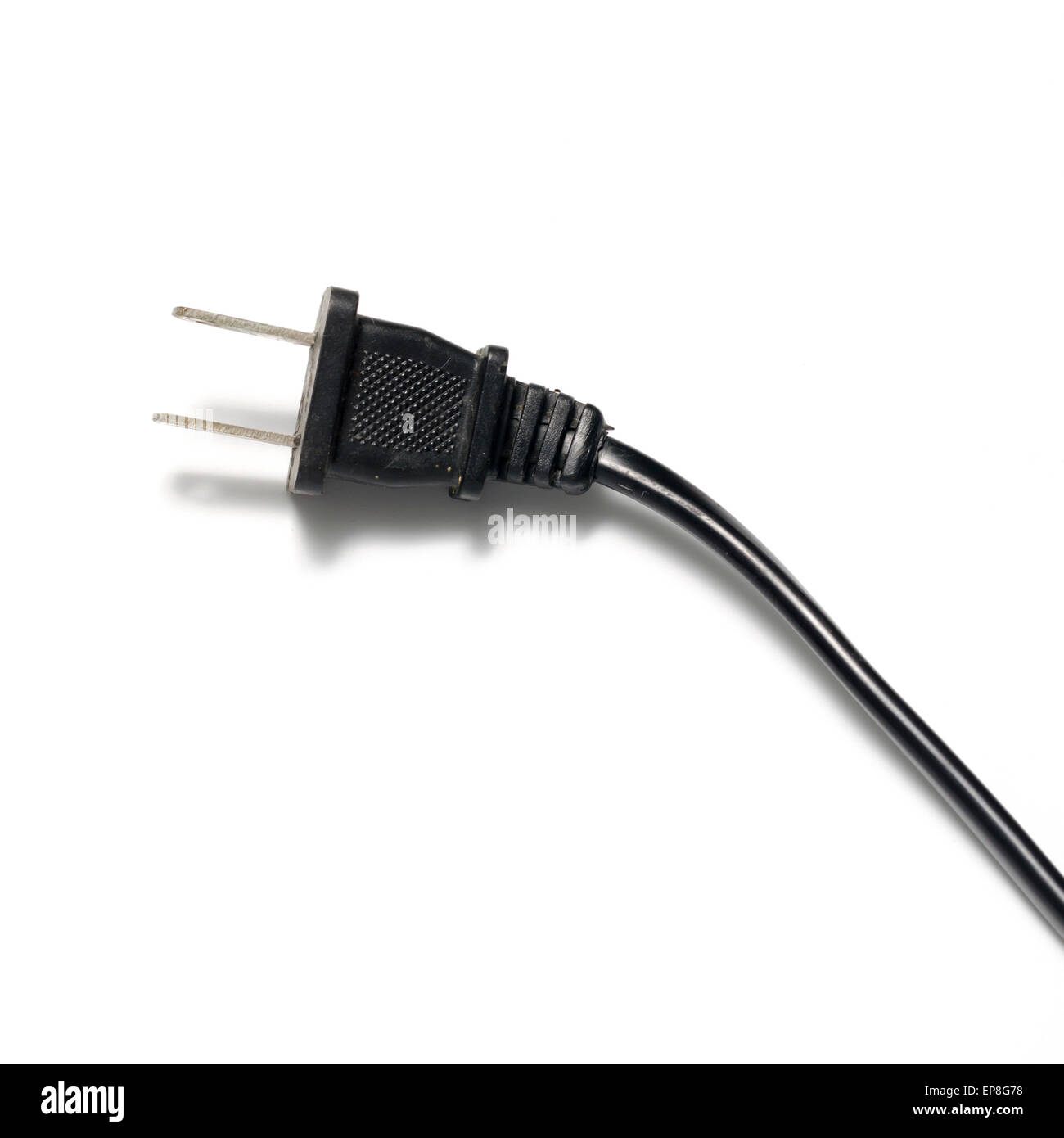 electric plug on a white background Stock Photo - Alamy