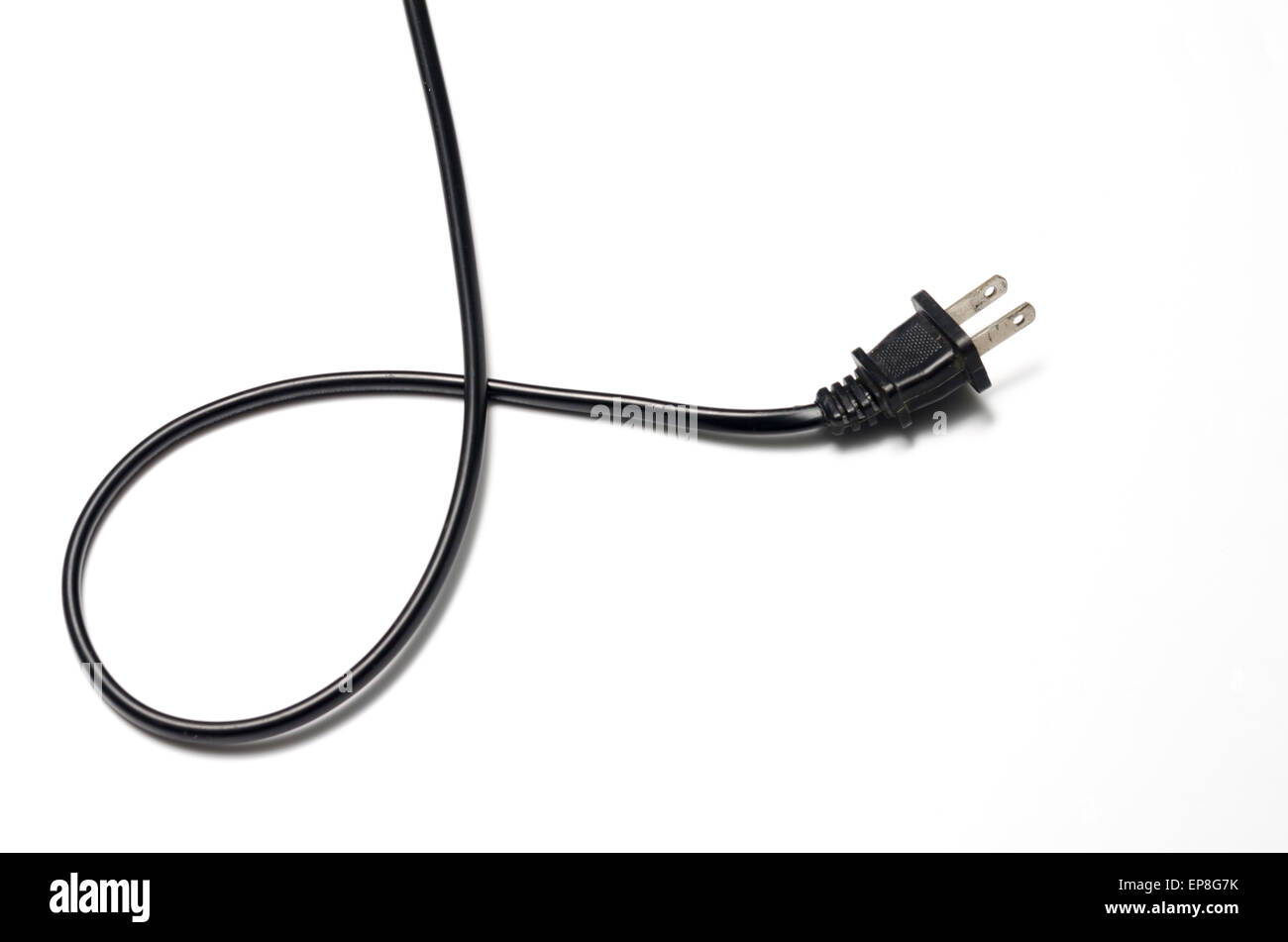 electric plug on a white background Stock Photo - Alamy