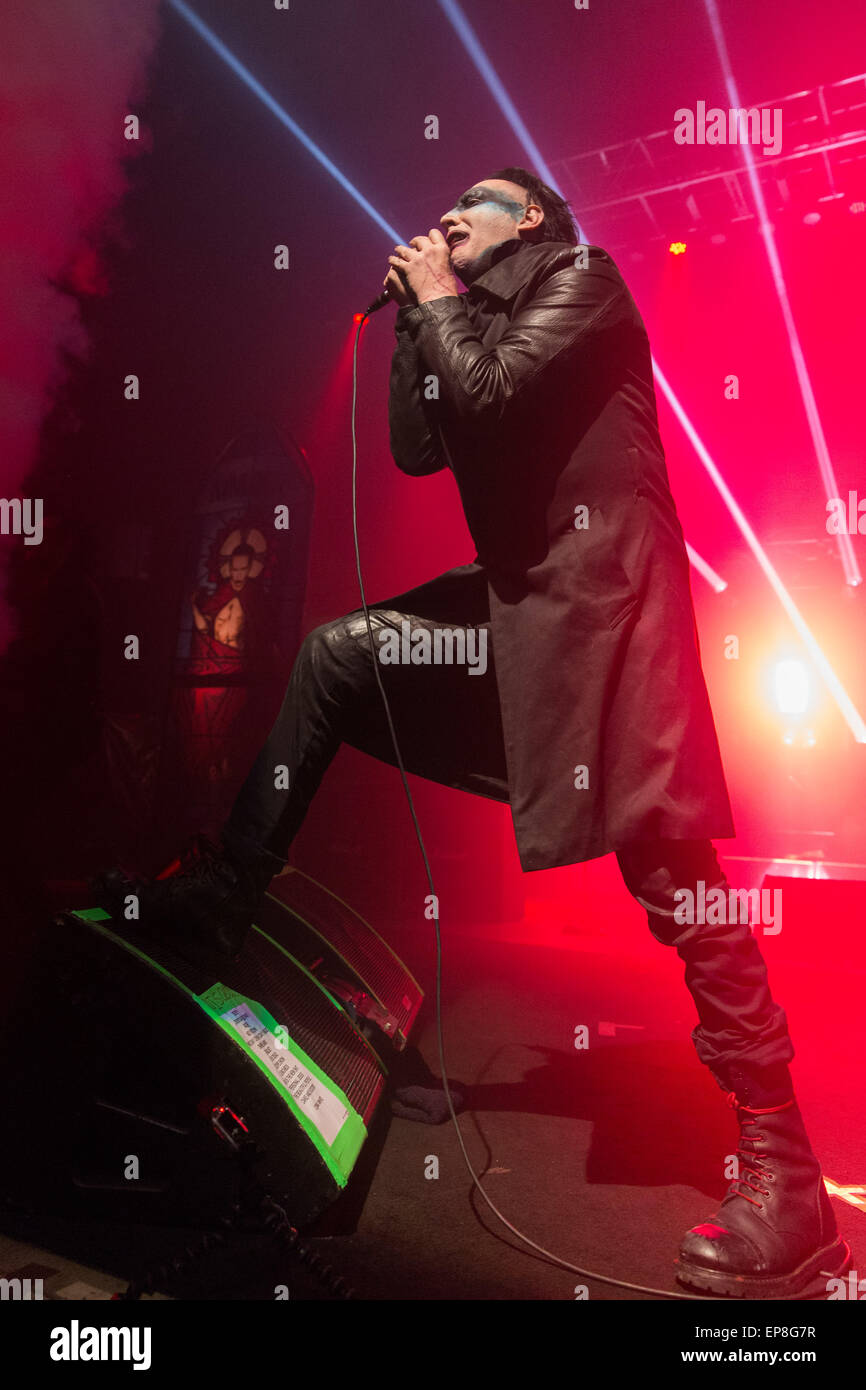 Madison, Wisconsin, USA. 12th May, 2015. Singer MARILYN MANSON performs ...