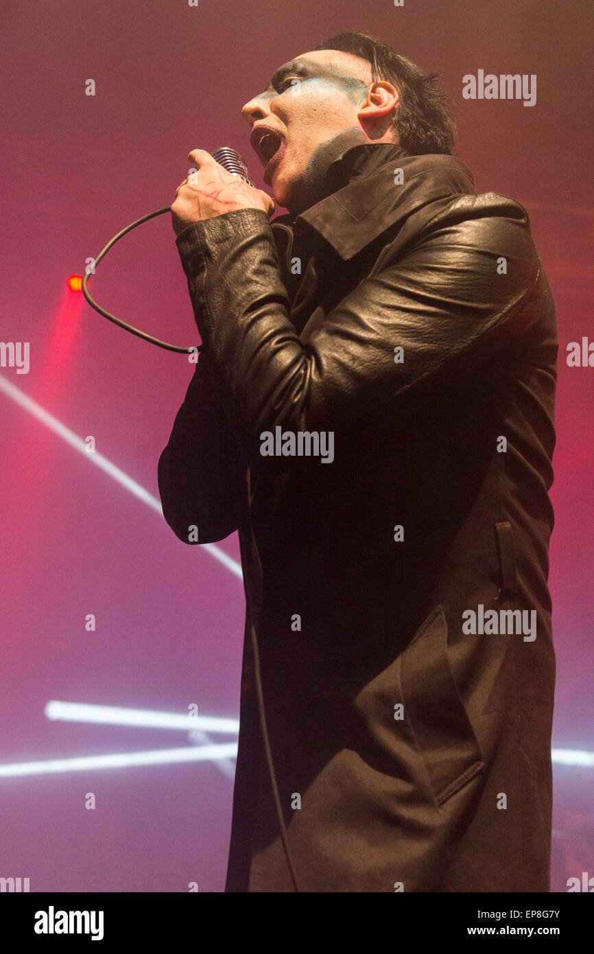 Madison, Wisconsin, USA. 12th May, 2015. Singer MARILYN MANSON performs ...