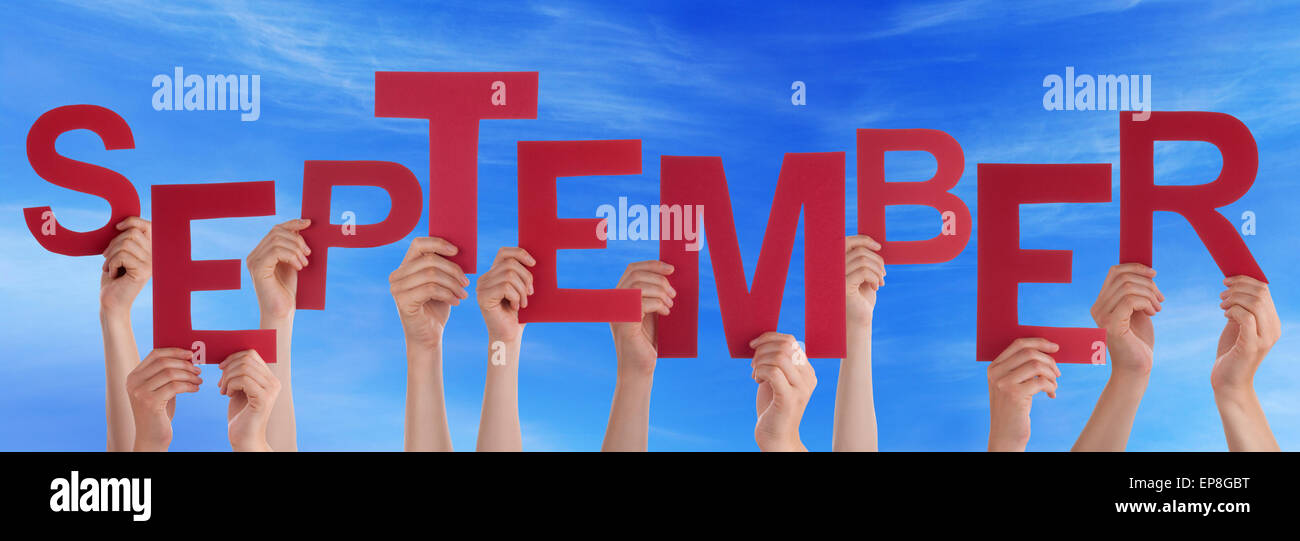 September word hi-res stock photography and images - Alamy