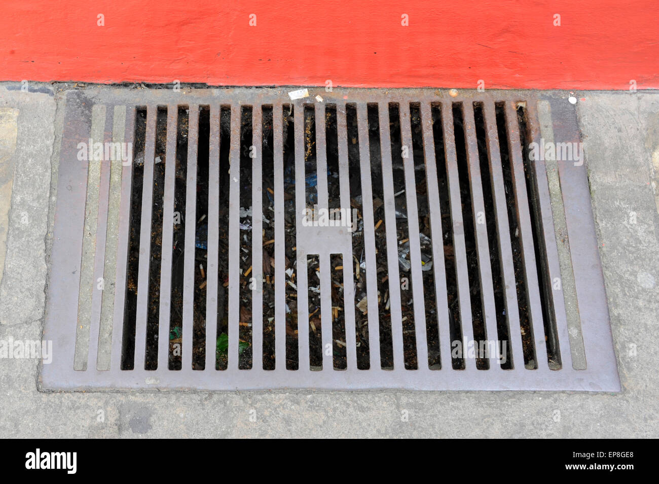 Street grating, Steep Hill, Lincoln Stock Photo - Alamy