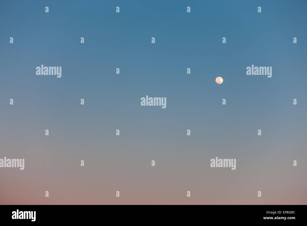 Full Moon in daylight sky Stock Photo - Alamy