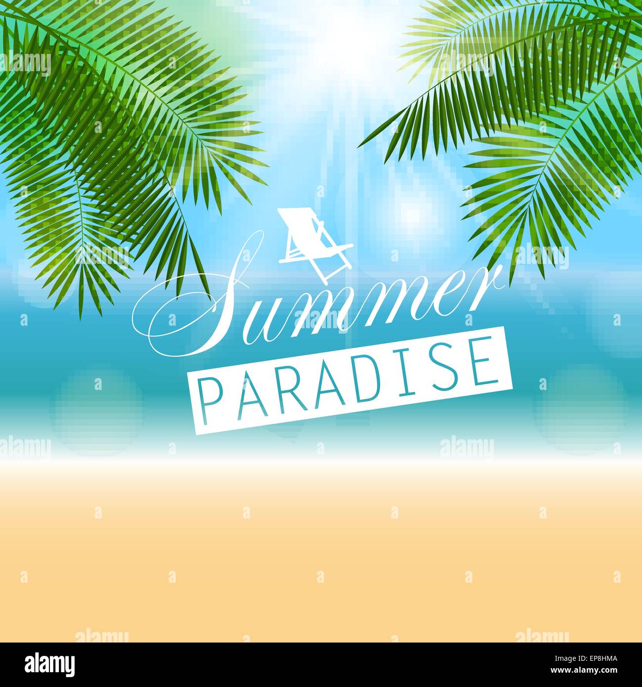 Summer Sunny Natural Background Vector Illustration Stock Vector Image ...