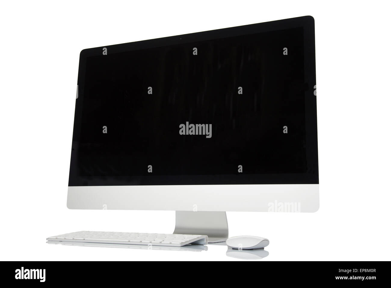 Computer screen isolated on a white background Stock Photo - Alamy