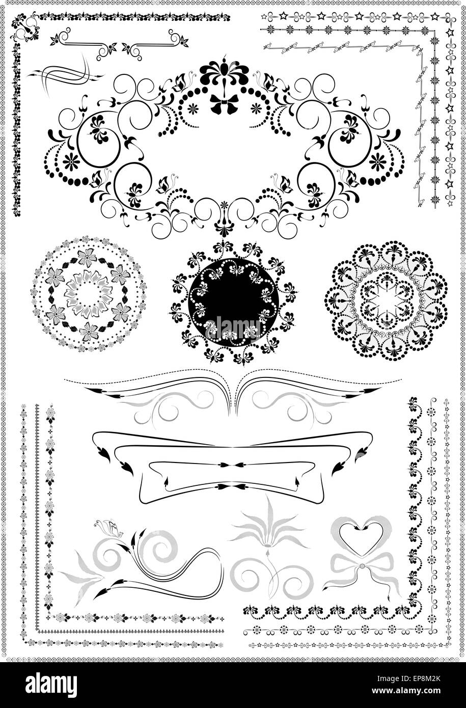 Decorative graphic border details Stock Vector Image & Art - Alamy