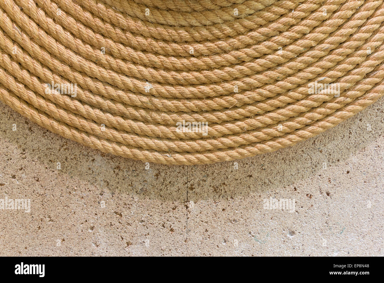 rope on concrete texture background Stock Photo - Alamy