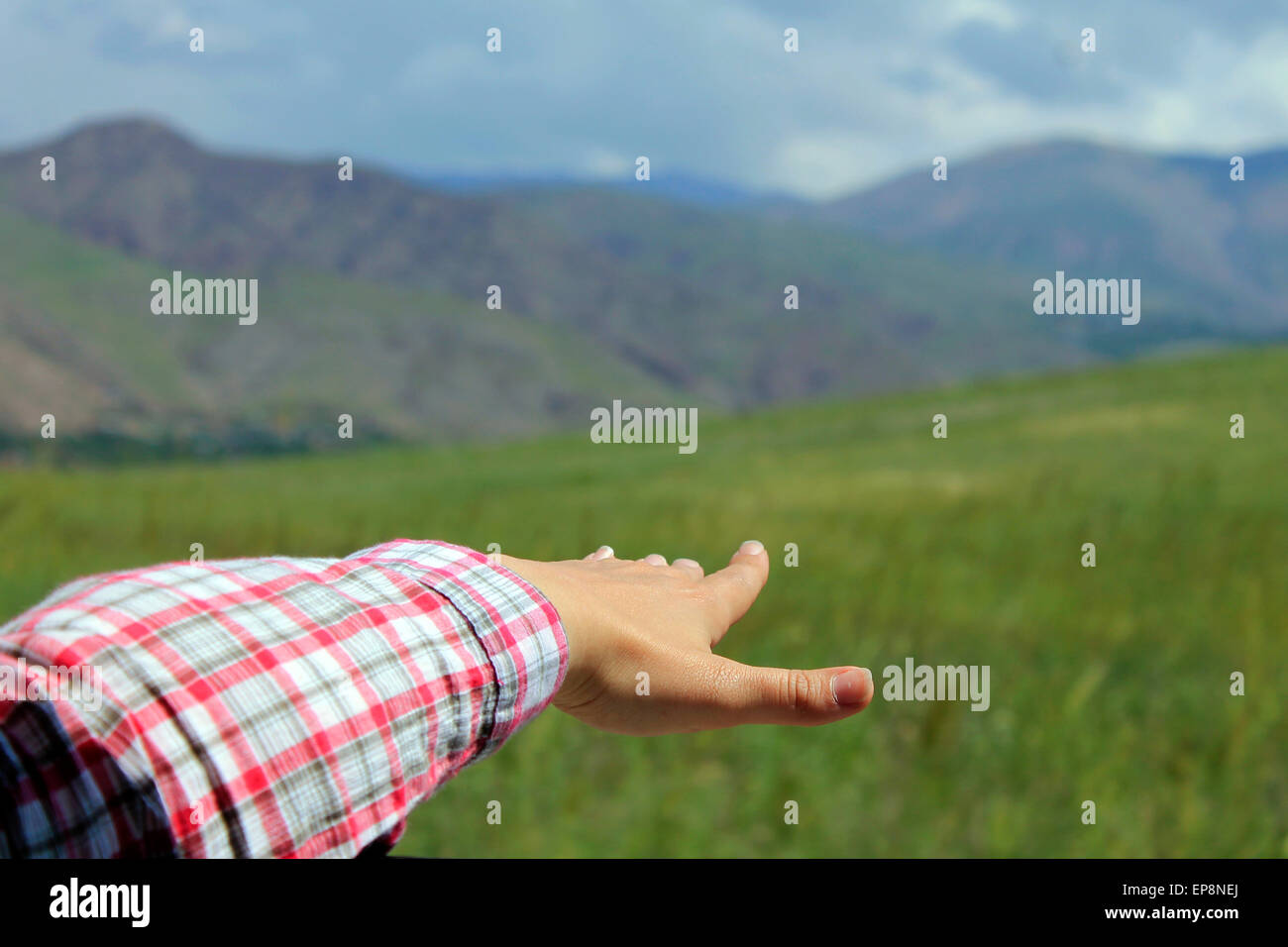 Car hand waving hi-res stock photography and images - Alamy