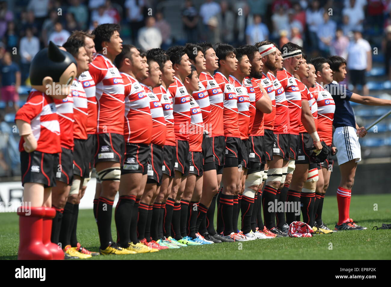 Tokyo, Japan. 2nd May, 2015. Japan team group line-up (JPN) Rugby ...