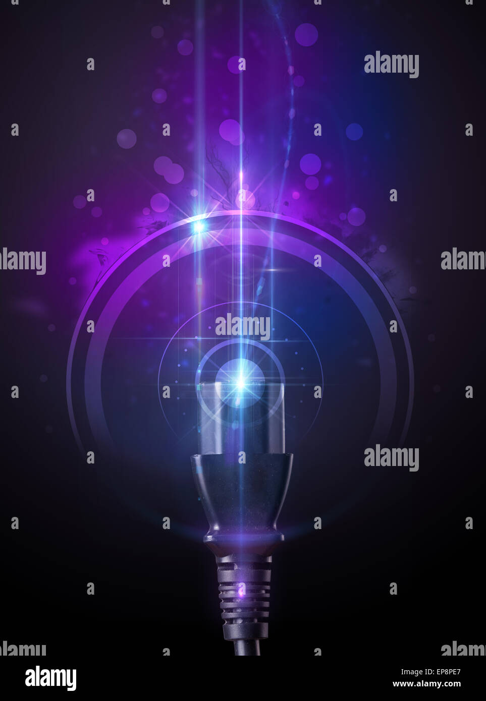 Glowing electric cable Stock Photo - Alamy