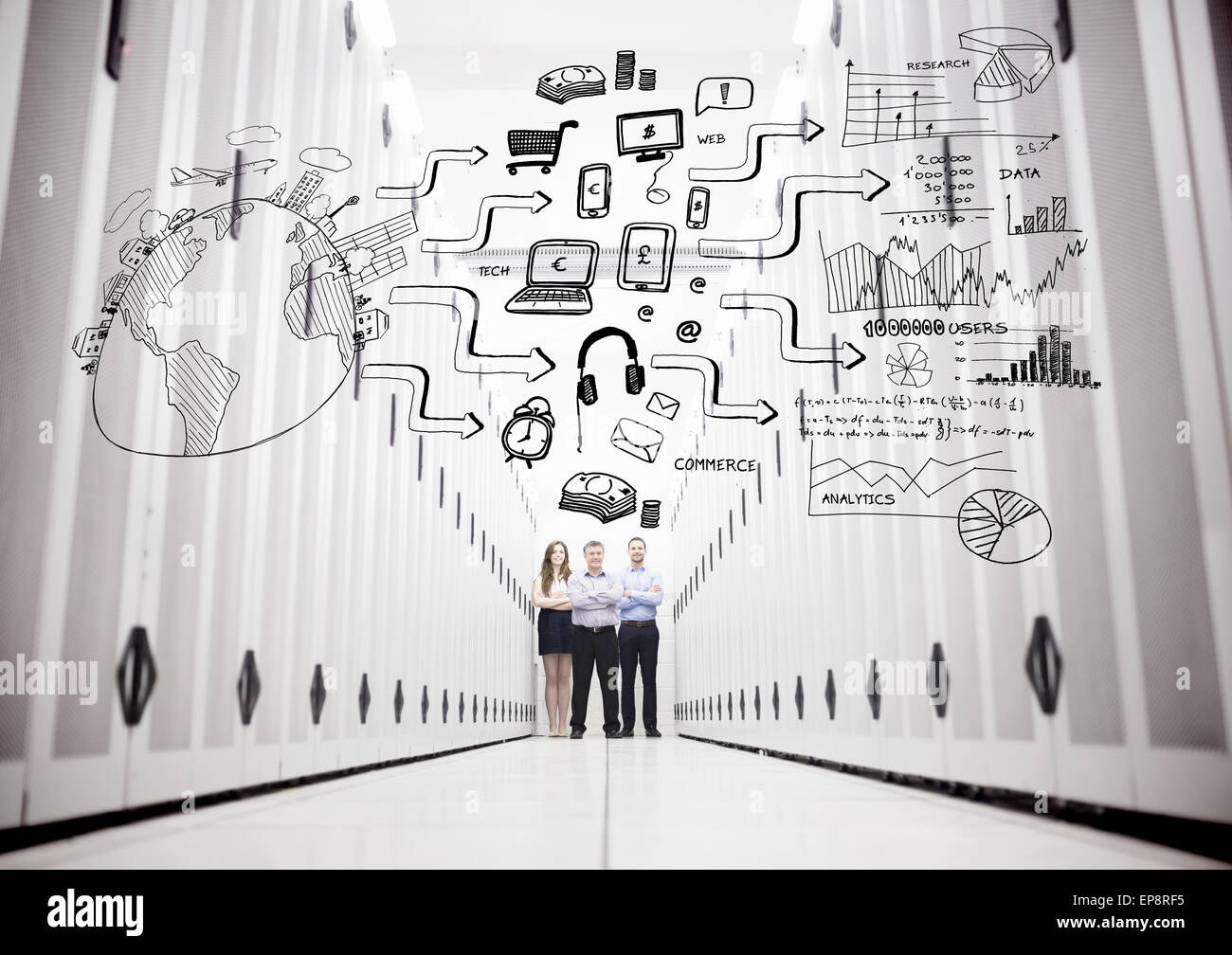 Drawing data diagram female hi-res stock photography and images - Alamy