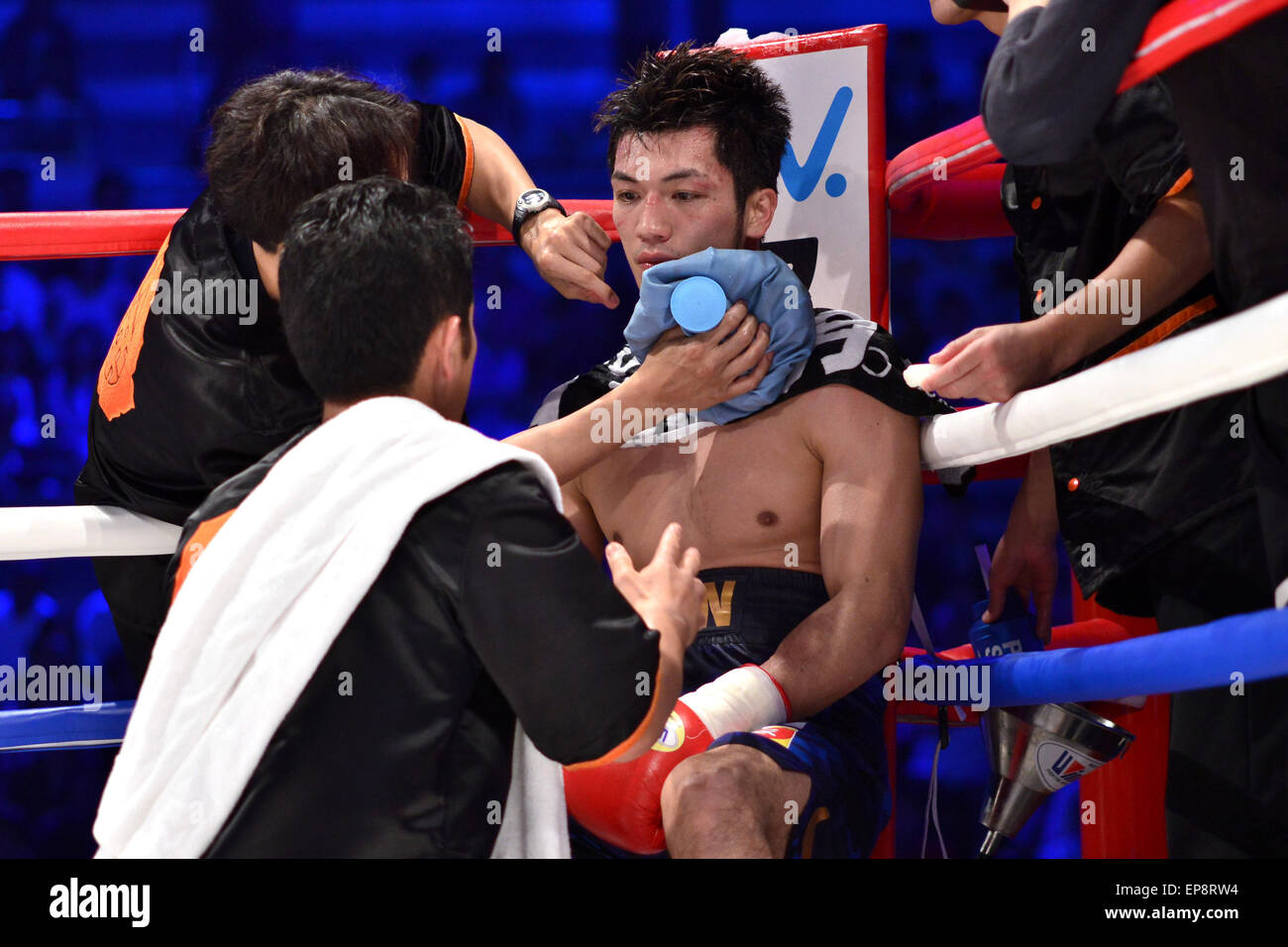Tokyo, Japan. 1st May, 2015. (R-L) Ryota Murata (JPN), Sendai Tanaka, Yuichi Kasai Boxing ...