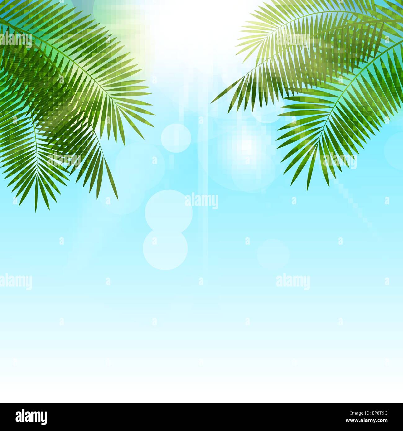 Summer Sunny Natural Background Vector Illustration Stock Vector Image ...