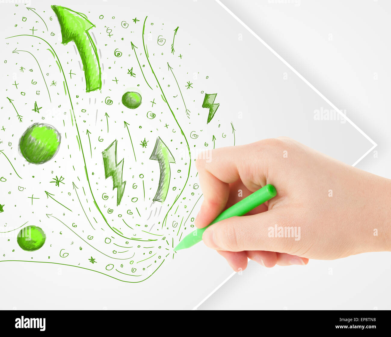 Hand drawing abstract sketches and doodles on paper Stock Photo - Alamy