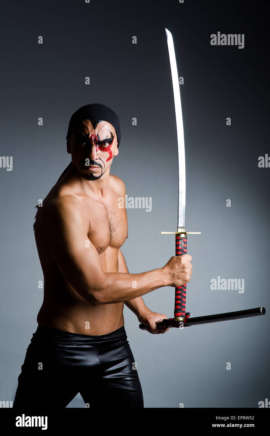 Muscular samurai sword hi-res stock photography and images - Alamy
