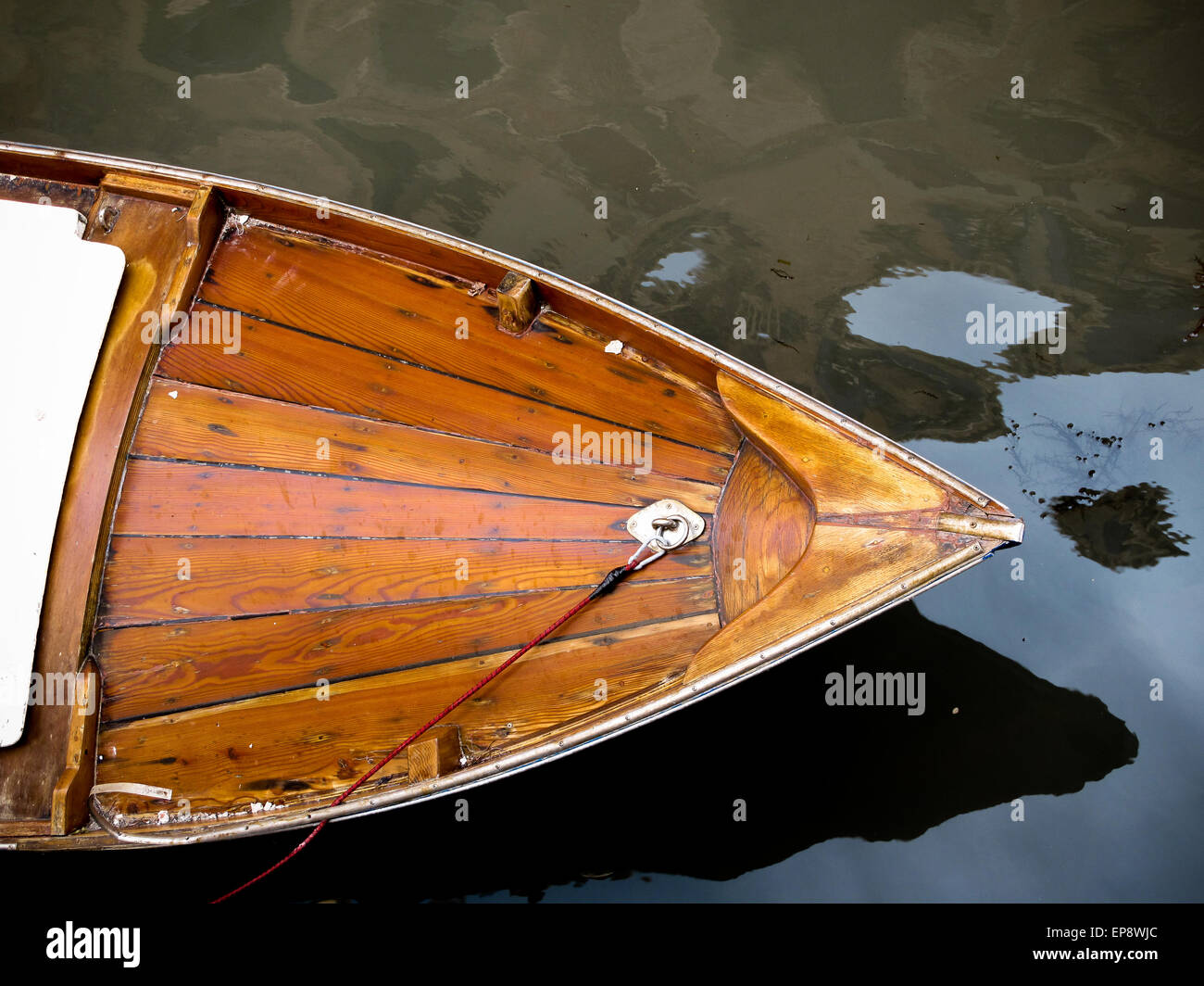 The bow of a boat taken from above Stock Photo - Alamy