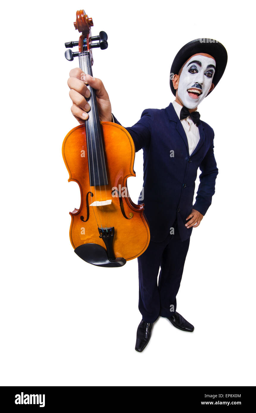 Man with face mask playing violin Stock Photo - Alamy
