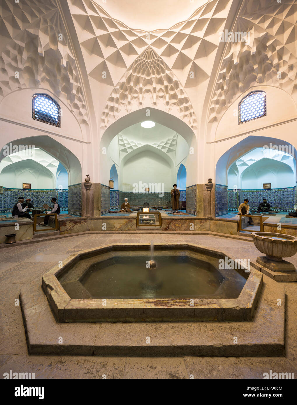 undressing room, Ganj Ali Khan Baths or Hammam, Kerman, Iran Stock ...