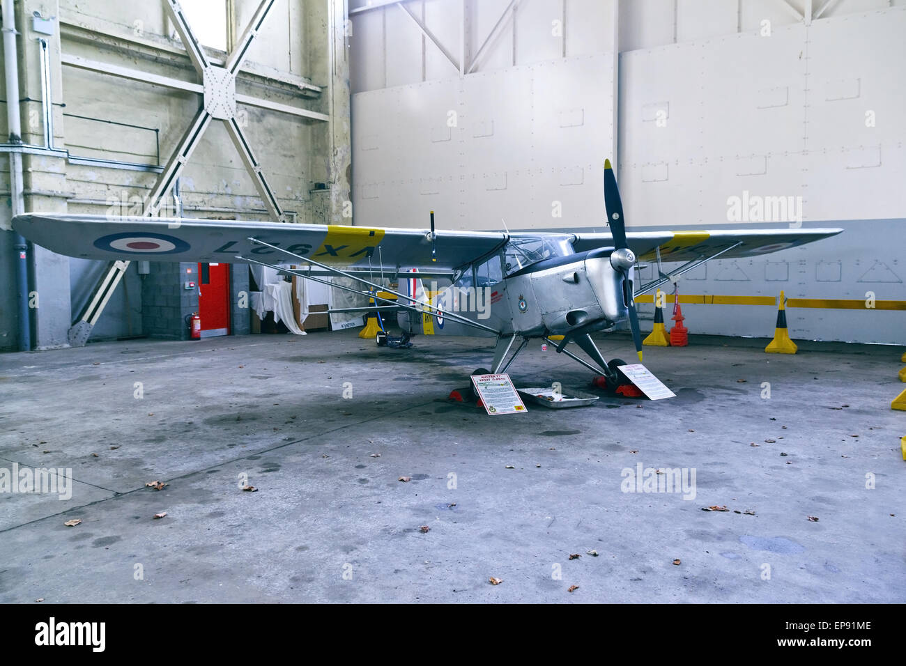 Auster T7 in Heritage Centre at RAF Scampton Stock Photo - Alamy